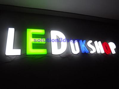 China High quality full acrylic lighting sign for sale