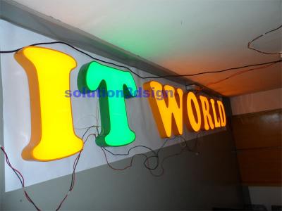 China Custom perforated 3D acrylic LED letter sign led channel sign for sale