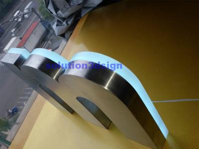 China China best advertising backlit or frontlit stainless steel LED letter sign and 3d sign letters for sale