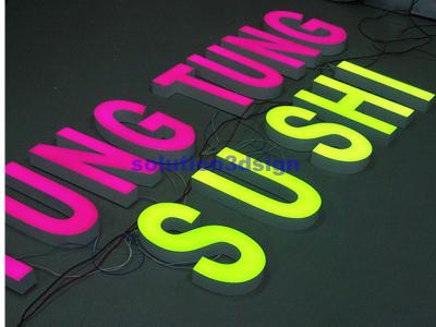 China 3D illuminated sign led epoxy resin sign led raised letter sign for sale