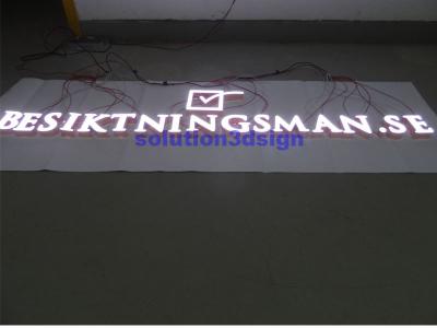 China Customized Design Acrylic 3D Illuminated LED Channel Letter Sign with Mirror Stainless Steel Letter Shell for sale
