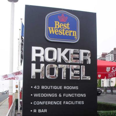 China Business building front LED stainless steelilluminated sign , illuminated letters , price illuminated signs for sale