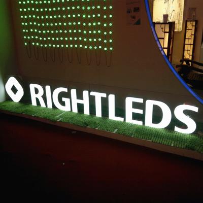 China Customized Decoration Embossing Acrylic Building Channel Letter Sign for sale