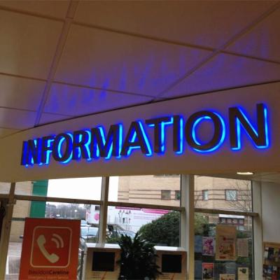 China Outdoor business sign letter brushed mirror polished stainless steel signs for sale