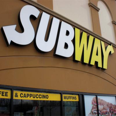 China Galvanized sheet outdoor led letter outdoor lighted signs business for sale
