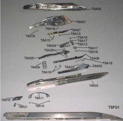 중국 TP600는 PBO13640, PBP38999, PBS74789, PBO13609, PBQ33883의 PBP63671 그리퍼 몸을 분해합니다 판매용
