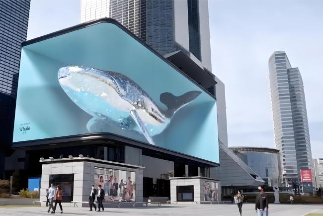 P10 LED Module display showing outdoor installation