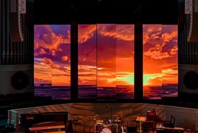 China Indoor Outdoor Rental LED Screen Modules P3.91 For AV Production Stage Background for sale