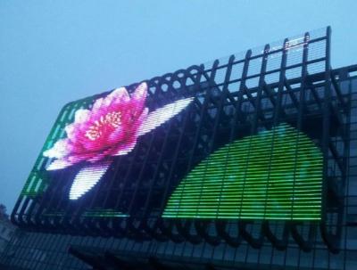 Cina Display a LED in vetro trasparente ad ampia gamma di colori leggero in vendita