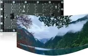 China P2 320*160mm Led Flexible Module 600nits High Resolution Curved Led Video Wall for sale