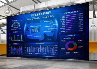 China Longda Indoor Full Color Led Display Video Wall Panels 1R1G1B 281 Trillion for sale