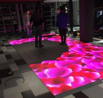 China Diy Light Up SMD3528 Disco Dance Floor Rental 16.7 Trillion Full Color for sale