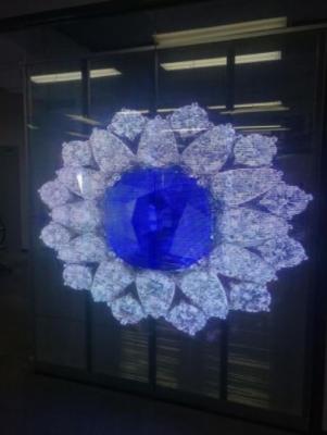 Cina La finestra trasparente di griglia di schermo di vetro LED di P10.4mm 50*12.5cm visualizza il ² di 1000cd/m. in vendita