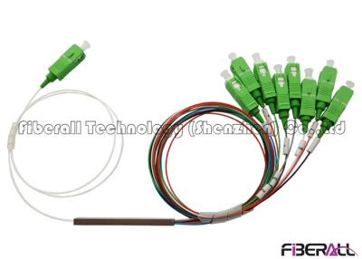 Cina Separatore a fibra ottica dello SpA del separatore 1x8 dello SpA della mini metropolitana d'acciaio per FTTH/PON in vendita