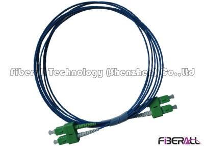 Cina UNO Sc APC dei due centri al cavo di toppa della fibra dello Sc APC con il cavo ottico blu di 2.0mm LSZH in vendita