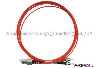 Cina Tipo Sc a fibra ottica della fibra OM1/OM2 del saltatore al rivestimento del cavo LSZH della toppa della fibra della st in vendita
