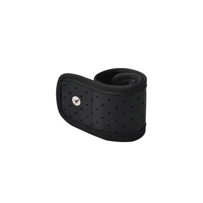 China Premium Black Leather Grounding Bracelet for Earth Therapy for sale