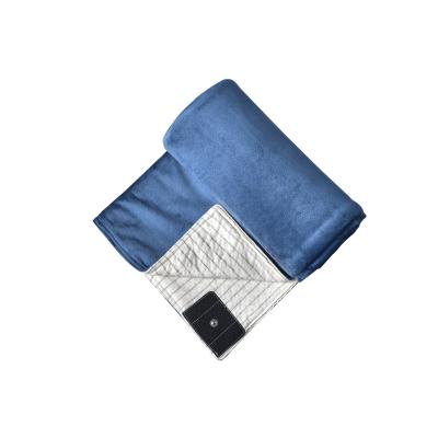 China Cotton and Conductive Silver Fiber Earthing Grounding Blanket for Sleep Improving With One 4.5m Straight Cord for sale
