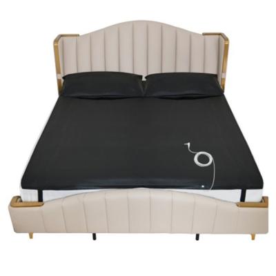 China Good Sleep Grounding Leather Bed Mat for Bed Earthing Conductive PU Leather Mattress Cover ESD With Grounding Cord for sale