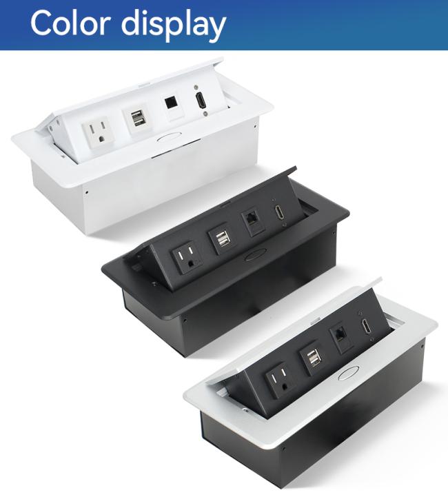 Space Save Pop Up Socket Box side view showing recessed design