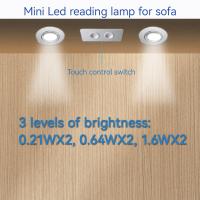 China IP20 Adjustable Electrical Sofa Reading Lamp Light Touch Panel 29V for sale