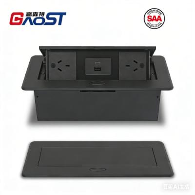 China SAA Pop Up Switch Box Power Outlet Under Desk Kitchen Countertop for sale