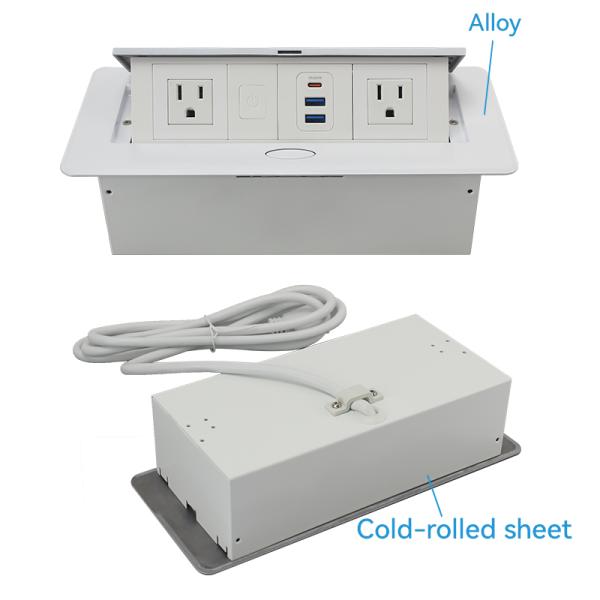 Quality Compact Usb Desktop Socket Box Power Outlet Box OEM CUL Certificated for sale
