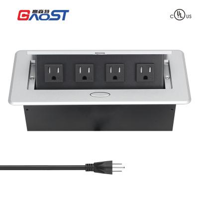 China Commerical Recessed Power Pop Up Outlet Box For Workspace Office Desk for sale