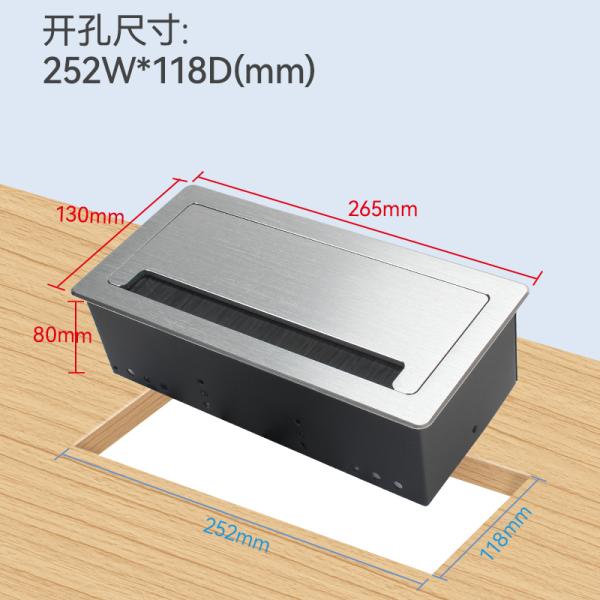 Quality Alloy Faceplate Recessed Flip Up Outlet Power Socket Plug Silent Damping for sale