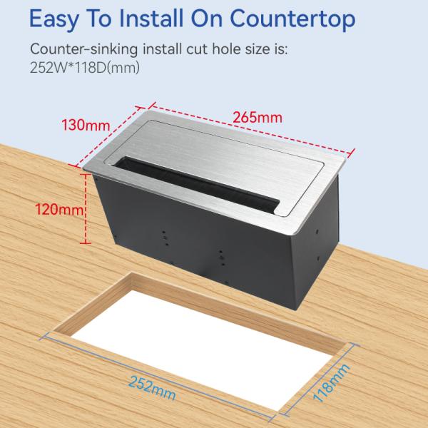 Quality Hidden Concealed Electrical Flip Up Conference Electrical Socket For Conference for sale