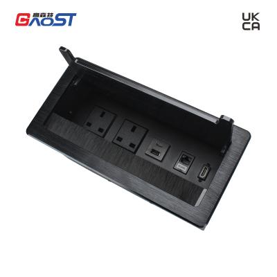China 20W Flip Up Countertop Outlet Power Module USBA USBC Desk Mounted Sockets for sale