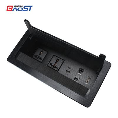 China Multifunctional Flip Up Power Socket plug 20W USBA USBC For desk Cable Management for sale