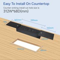 China ROHS Embedded Sliding Socket Power Outlet For Conference Table for sale