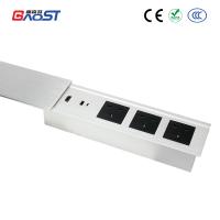 China Embedded Sliding Socket Power Outlet with 3 Type G UK Outlets 20W USB A+C and 1 HDMI Port for Conference Tables for sale
