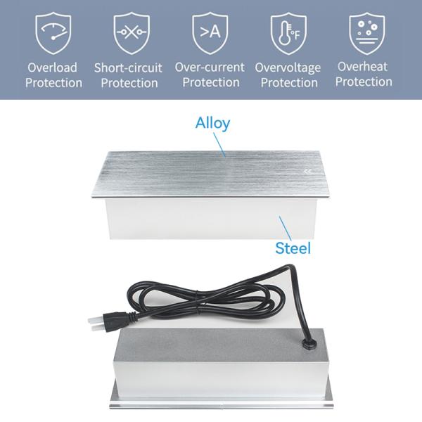 Quality Recessed Hidden Conference Table Power Socket Outlet Hub 20W USB Fast Charging for sale
