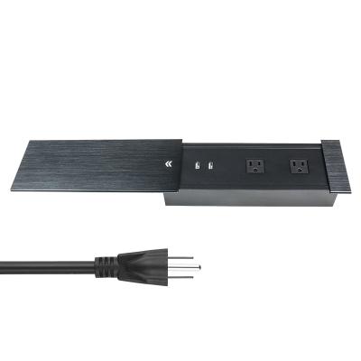 China Commercial Office Furniture Socket Slide Embedded Boardroom Table Power Outlets for sale