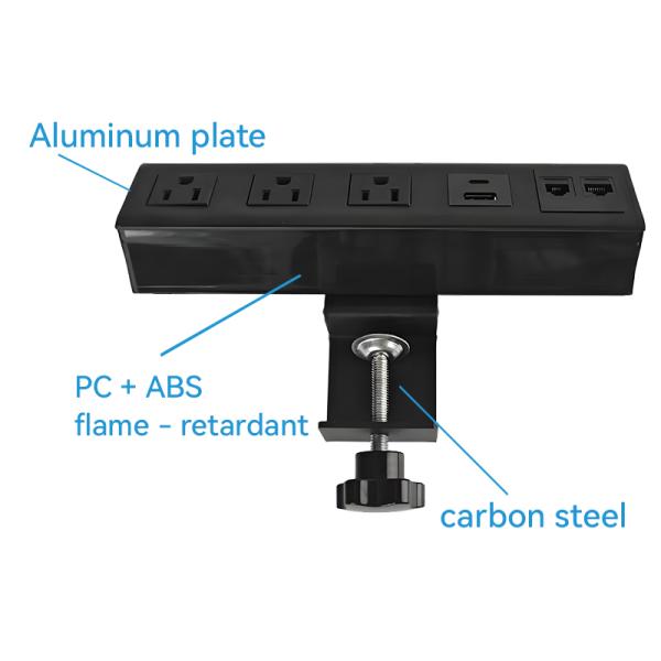 Quality Multifunctional Desk Clamp Power Outlet Center USB C PD20W for sale