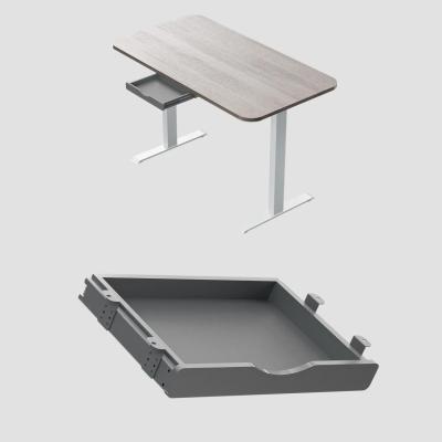 China Metal Pull Out Under Desk Organizer Tray Shelf 250mm For Standing Desks for sale