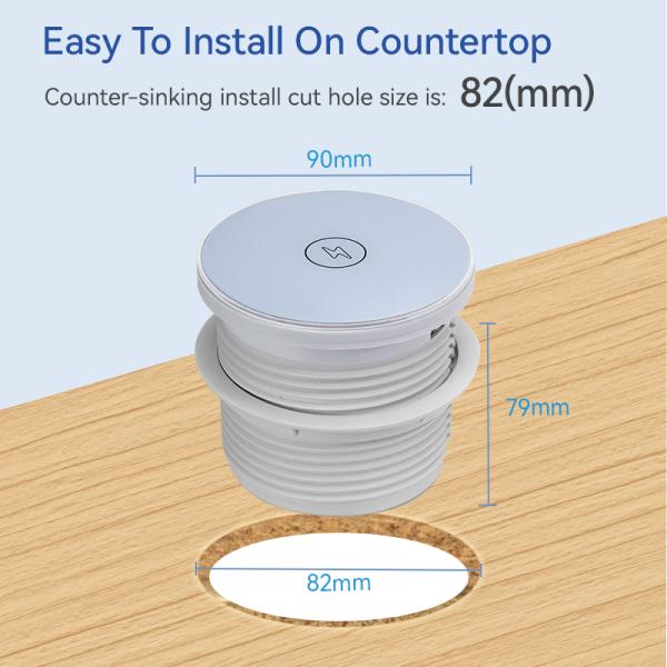 Quality Concealable In Desk Power Grommet Wireless Charging Flush Mount ODM for sale