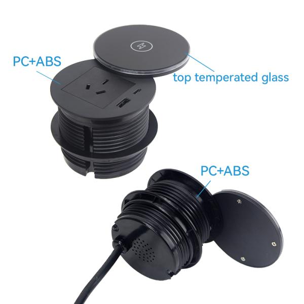Quality USBC Fast Charge Desk Power Grommet Electrical Plug Fire Resistant for sale