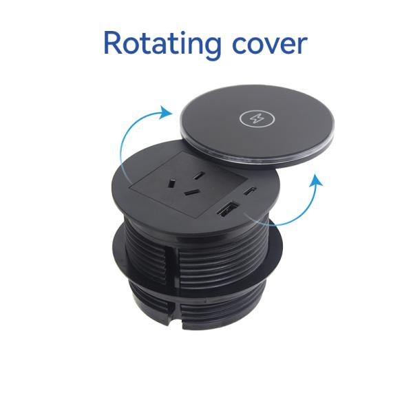 Quality USBC Fast Charge Desk Power Grommet Electrical Plug Fire Resistant for sale