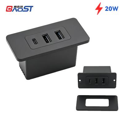 China 65W USB C Laptop Fast Charger Dual Port 20W GaN for sale
