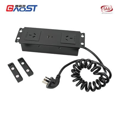Flush Mount Desk Power Strip with 2 AU Outlets 20W USB C SAA Approved ...