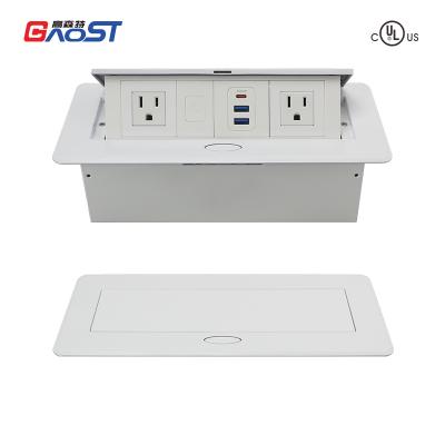 China Compact Usb Desktop Socket Box Power Outlet Box OEM CUL Certificated for sale