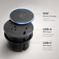 China Table Power Usb Charging Grommet 80mm For Workspace Dustproof for sale
