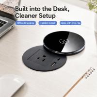 China Table Power Usb Charging Grommet 80mm For Workspace Dustproof for sale