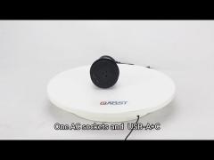 Table Mounted Sockets With 2 Type B POWER Outlet QC3.0 USB Charge 80mm Hole UL Standard