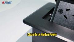 Hidden Pop Up Power Socket for Modern Desks