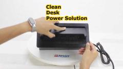 Clean Desk Power Hub Flip Top Socket