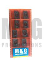 China Tungsten Carbide Milling Inserts PVD Coated for Stainless Steel CNC Machining 10mm for sale